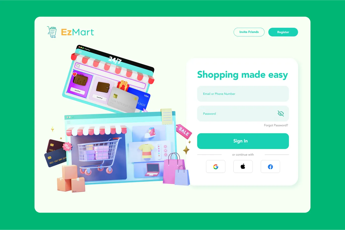Free E Commerce And Shopping Template - Website - IconScout