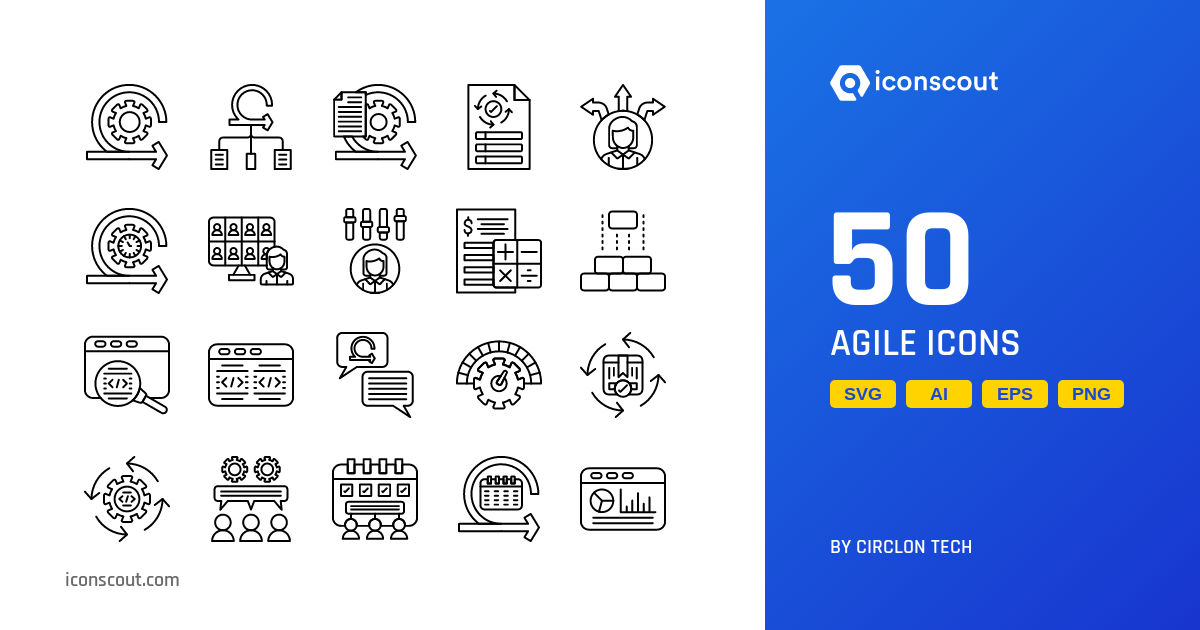 Download Agile Icon pack Available in SVG, PNG & Icon fonts