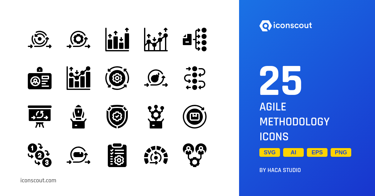 Agile Methodology Icon Pack - 25 Free Download Miscellaneous Icons ...