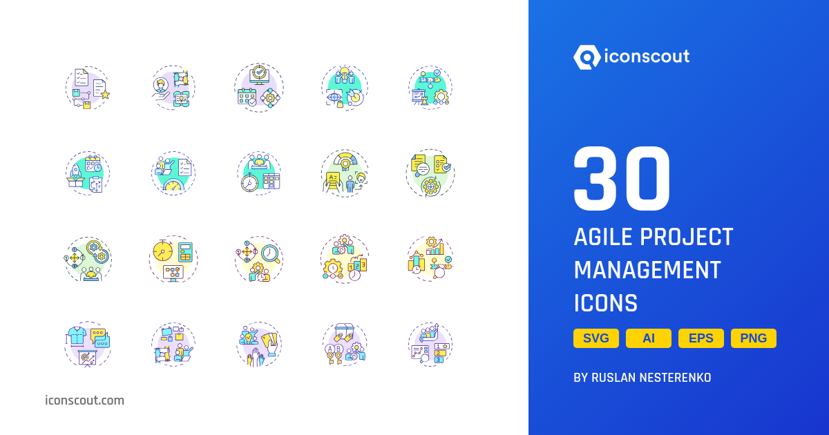 Agile Project Management Icon Pack - 30 Free Download Business Icons ...
