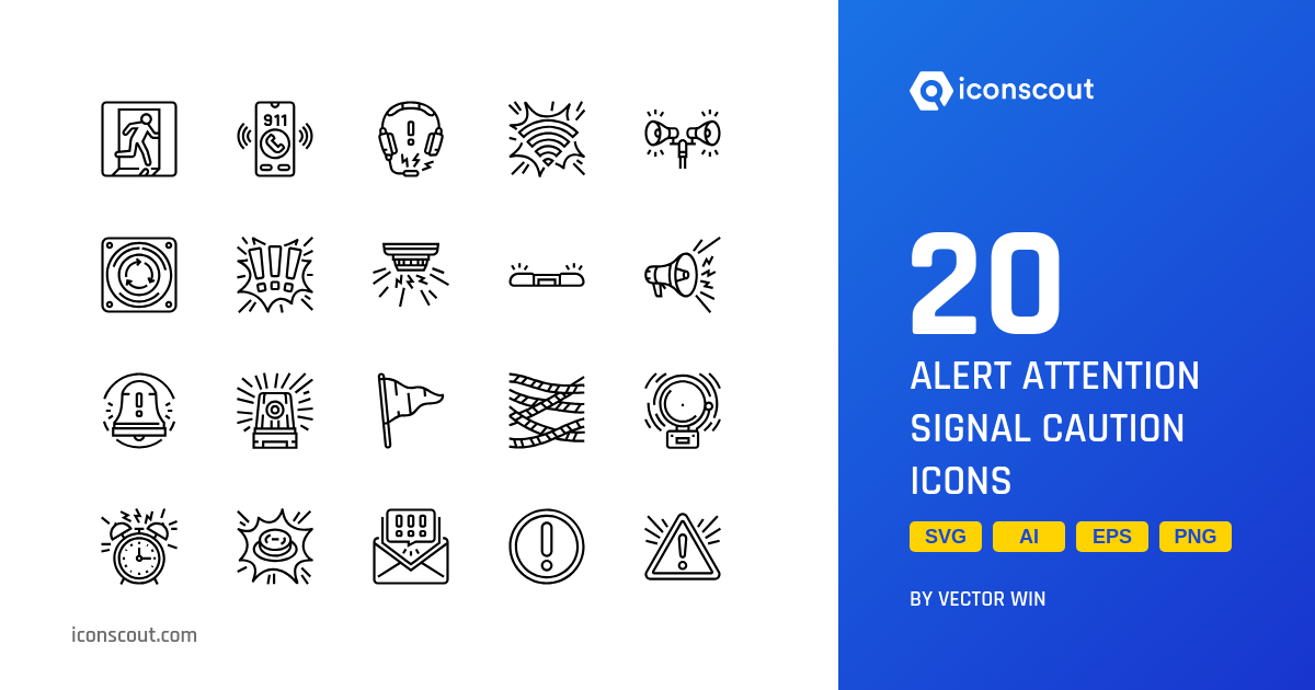 Alert Attention Signal Caution Icon Pack - 20 Free Download Sign ... Alert Attention Signal Caution Icon Pack - 20 Free Download Sign ...