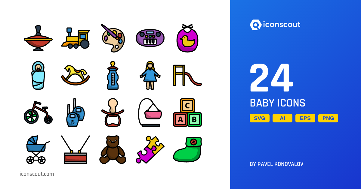 Download Baby Icon pack Available in SVG, PNG & Icon fonts