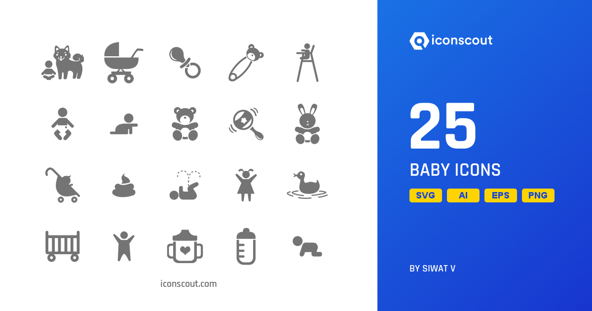 Download Baby Icon pack Available in SVG, PNG & Icon fonts