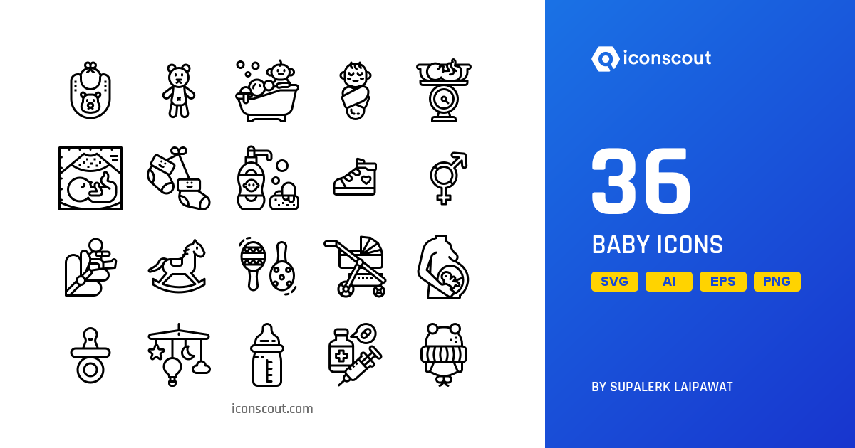 Download Baby Icon pack Available in SVG, PNG & Icon Fonts