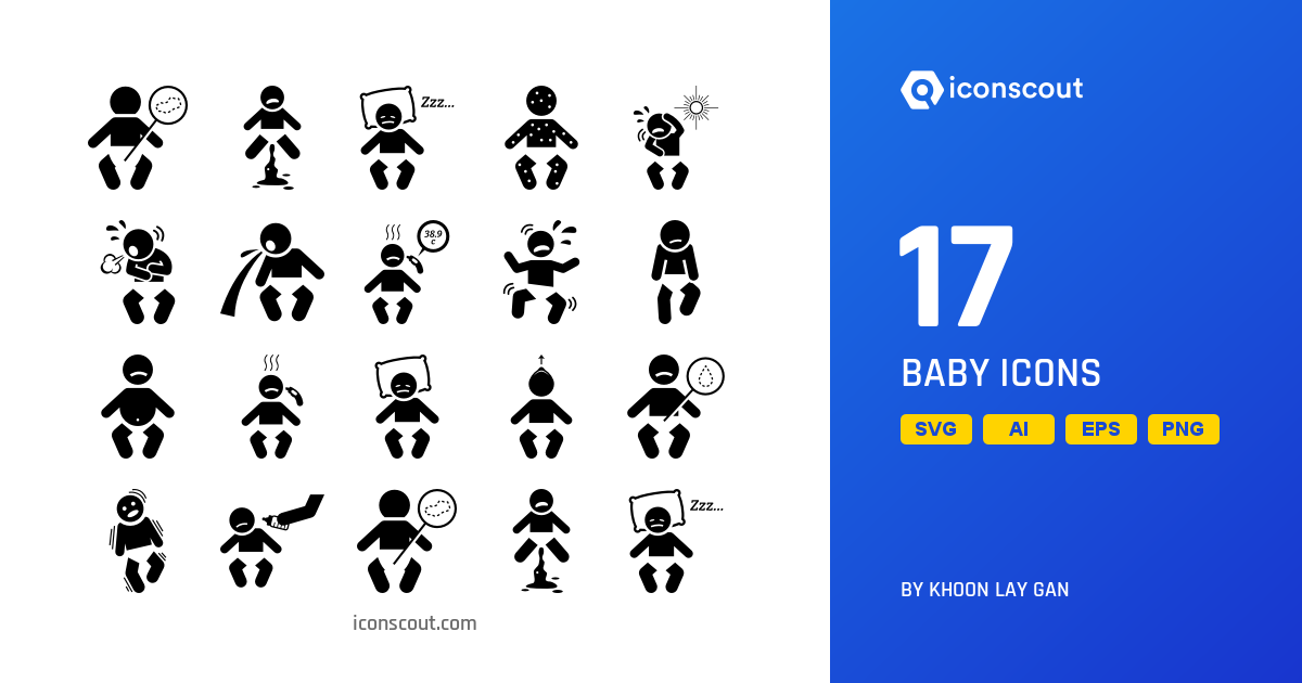 Download Baby Icon pack Available in SVG, PNG & Icon Fonts
