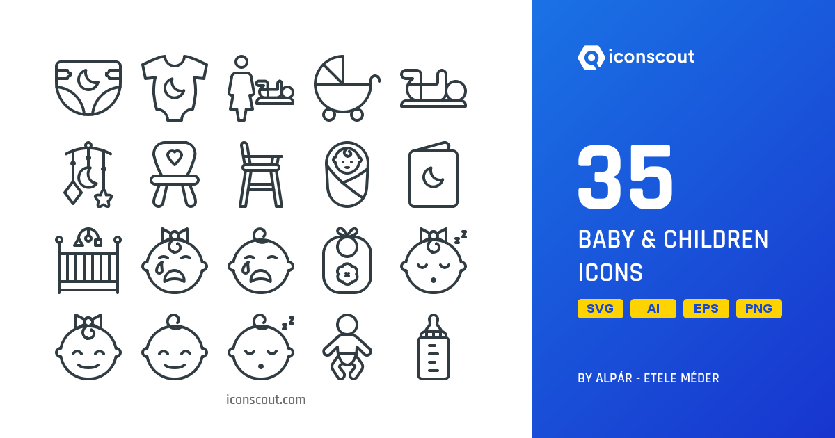 Download Baby & Children Icon pack Available in SVG, PNG & Icon Fonts