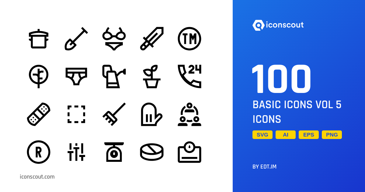 Basic Icons Vol 5 Icon Pack - 100 Free Download User Interface Icons ...