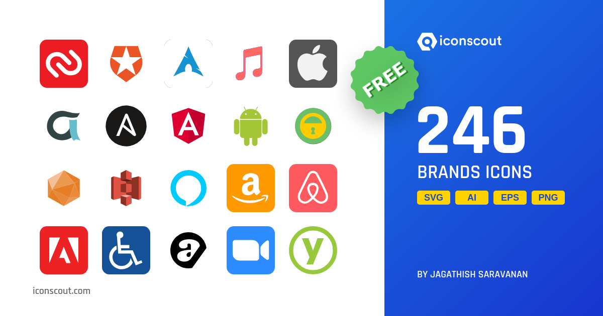 Brands Logo Icon Pack - 246 Free Download Logos Logo Icons | IconScout