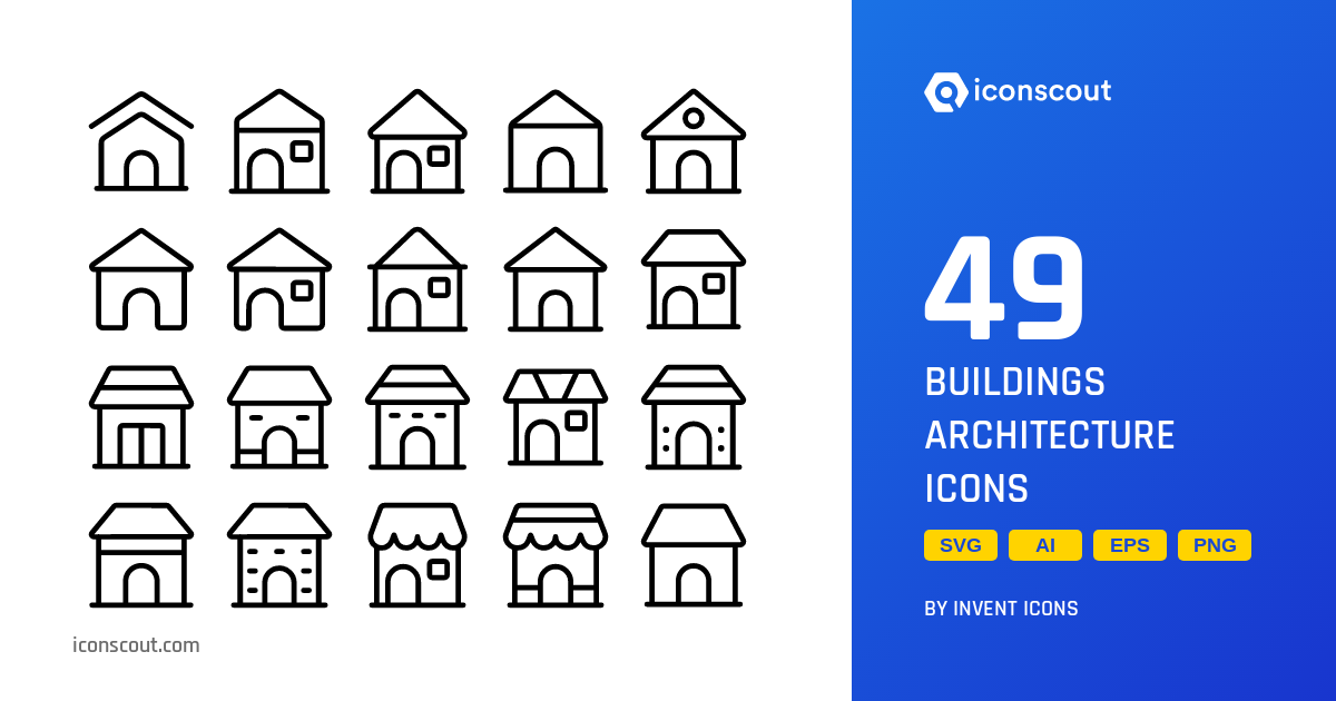 Buildings Architecture Icon Pack - 49 Free Download Buildings Icons ...