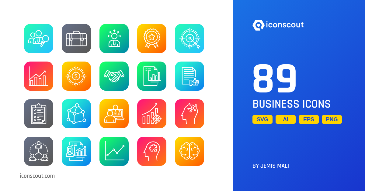 Business Icon Pack - 89 Free Download Business Icons | IconScout