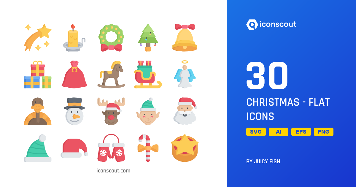 Download Christmas - Flat Icon pack Available in SVG, PNG & Icon Fonts