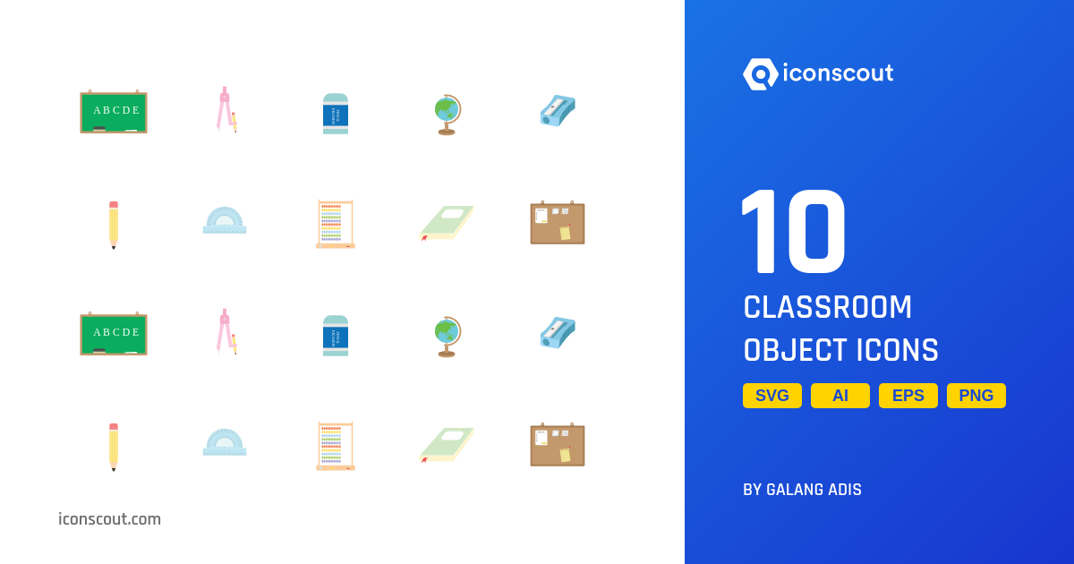 Download Classroom Object Icon Pack Available In Svg Png And Icon Fonts