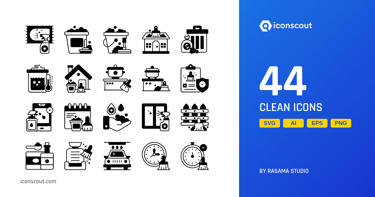 Download Clean Icon pack Available in SVG, PNG & Icon Fonts