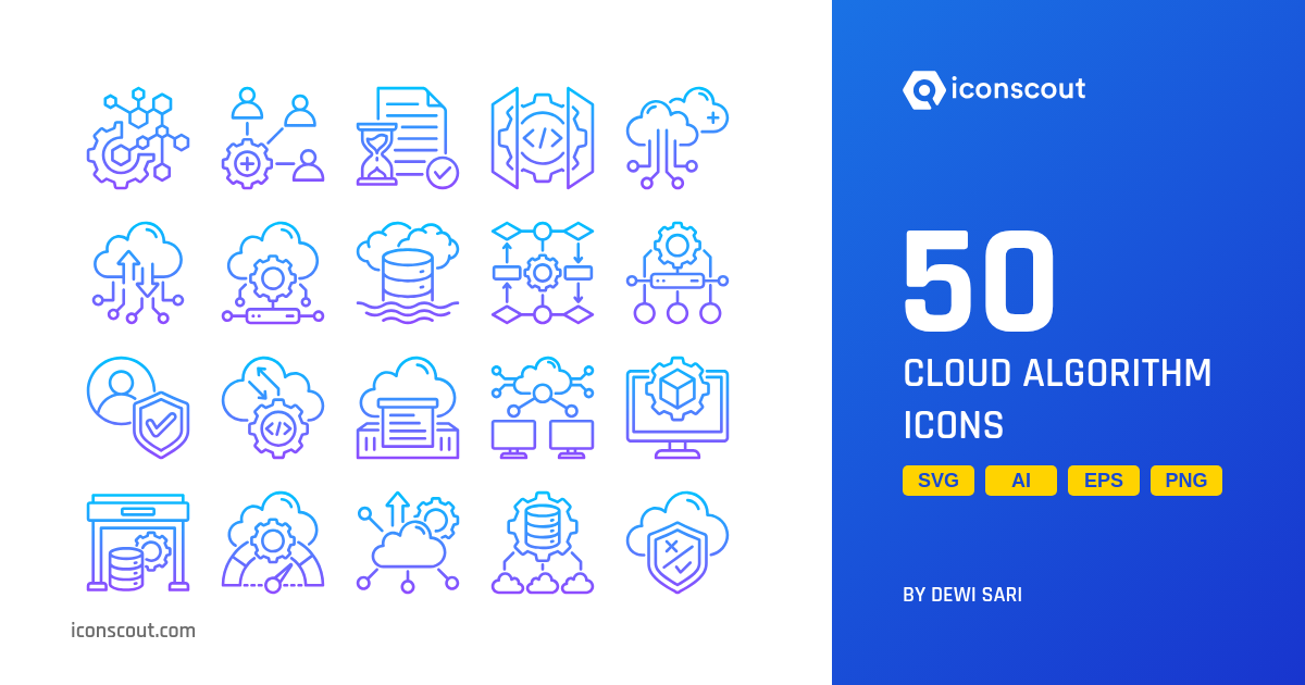 Cloud Algorithm Icon Pack - 50 Free Download Crime & Security Icons ...