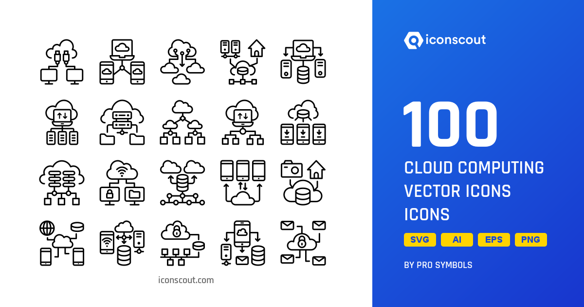 Download Cloud Computing Vector Icons Icon pack Available in SVG, PNG ...