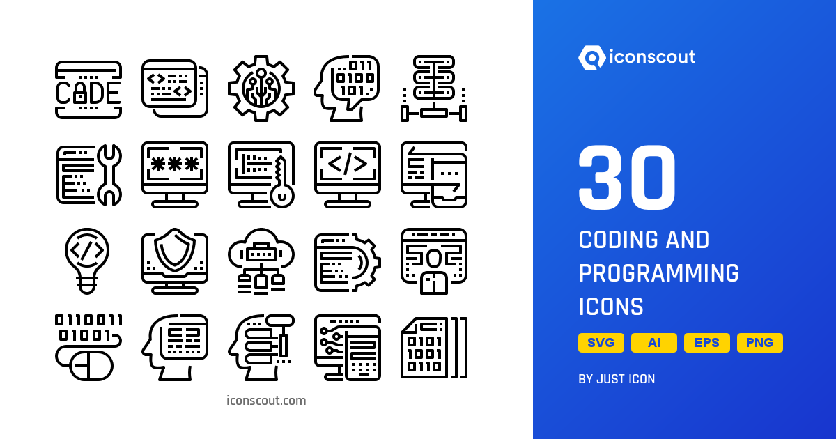 Download Coding And Programming Icon pack Available in SVG, PNG & Icon ...