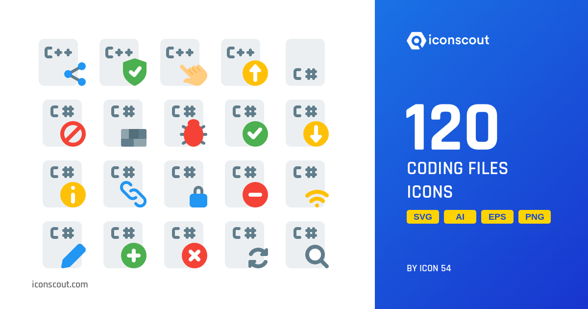 Coding Files Icon Pack - 120 Free Download Design & Development Icons ...