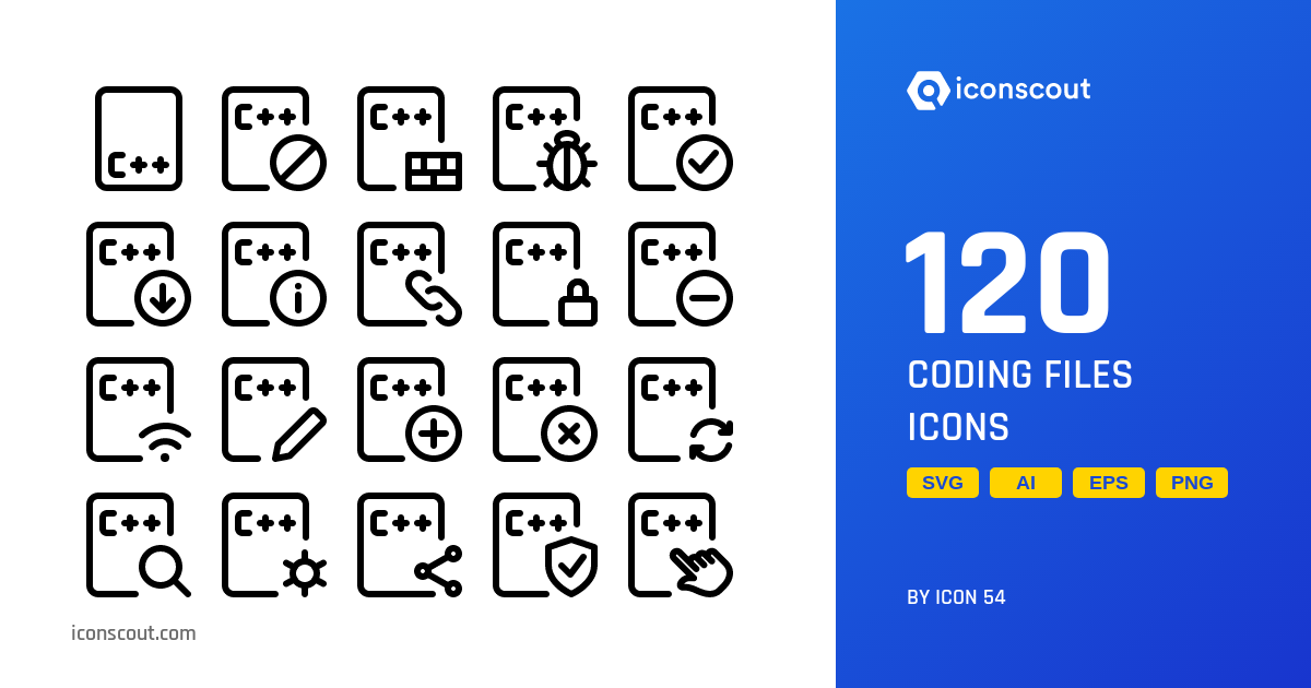 Coding Files Icon Pack - 120 Free Download Design & Development Icons ...