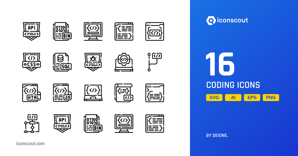 Coding Icon Pack - 16 Free Download Miscellaneous Icons | IconScout