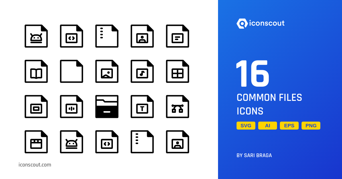 Common Files Icon Pack - 16 Free Download Files & Folders Icons | IconScout
