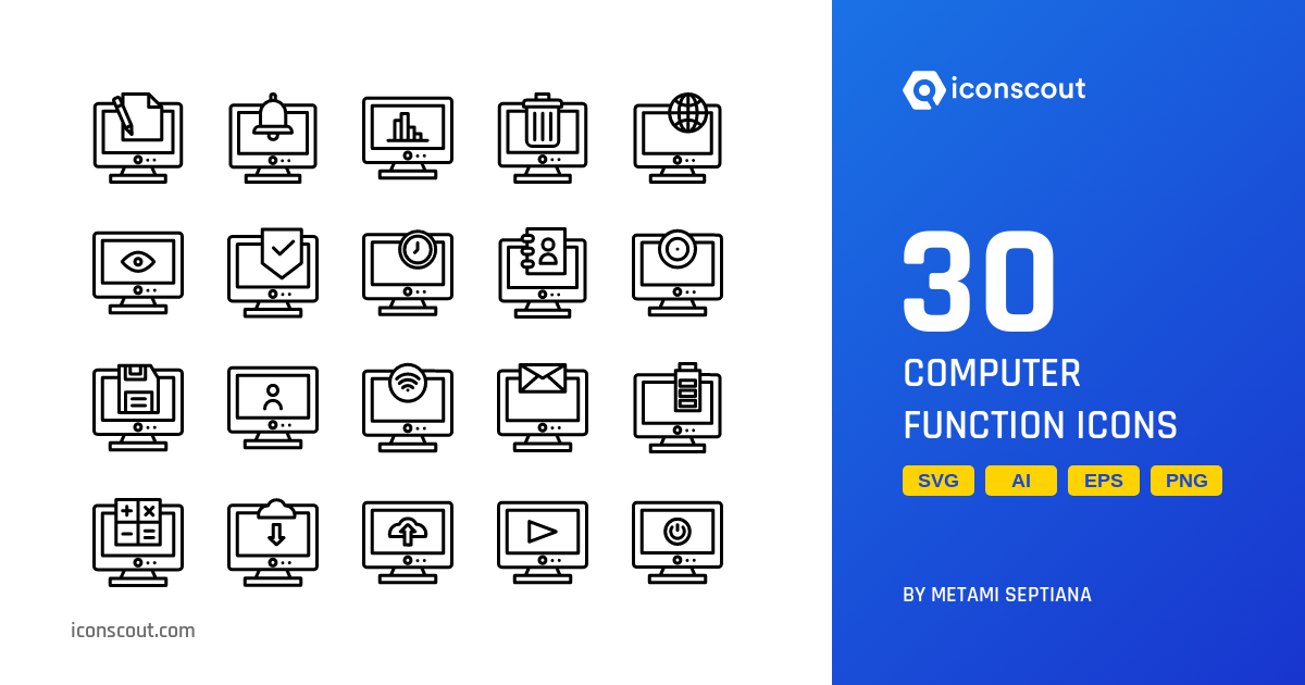 Download Computer Function Icon pack Available in SVG, PNG & Icon Fonts