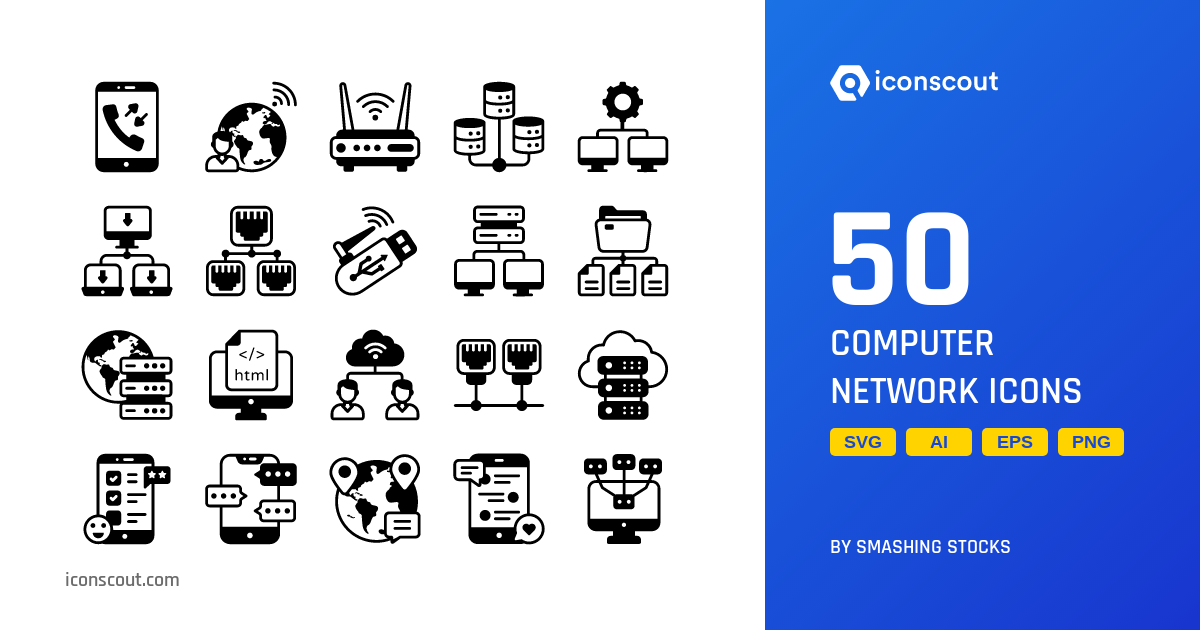 Computer Network Icon Pack - 50 Free Download Network & Communication ...