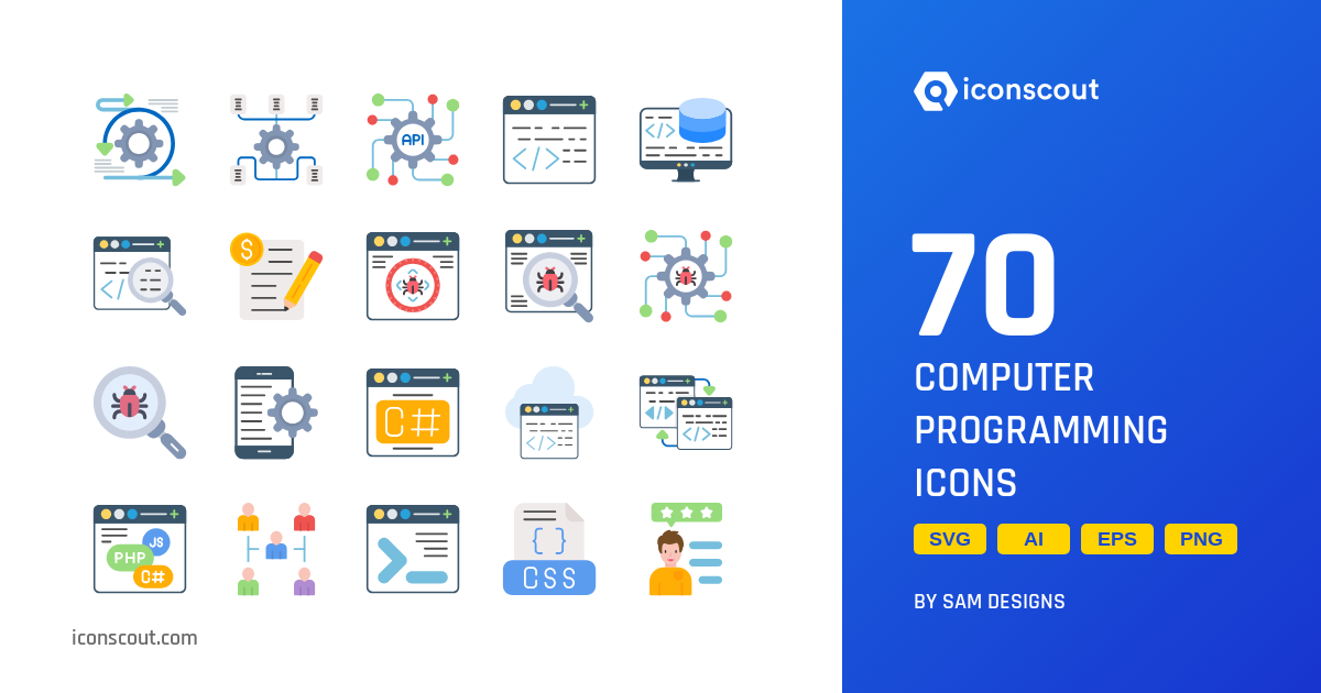 Download Computer Programming Icon pack Available in SVG, PNG & Icon Fonts