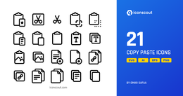 Download Copy Paste Icon Pack Available In SVG PNG Icon Fonts