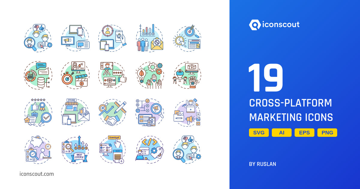 Download Cross-platform Marketing Icon pack Available in SVG, PNG ... Download Cross-platform Marketing Icon pack Available in SVG, PNG ...
