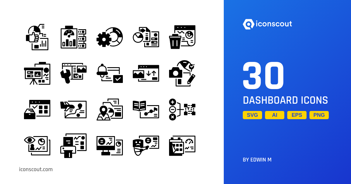 Dashboard Icon Pack - 30 Free Download Sign & Symbols Icons | IconScout