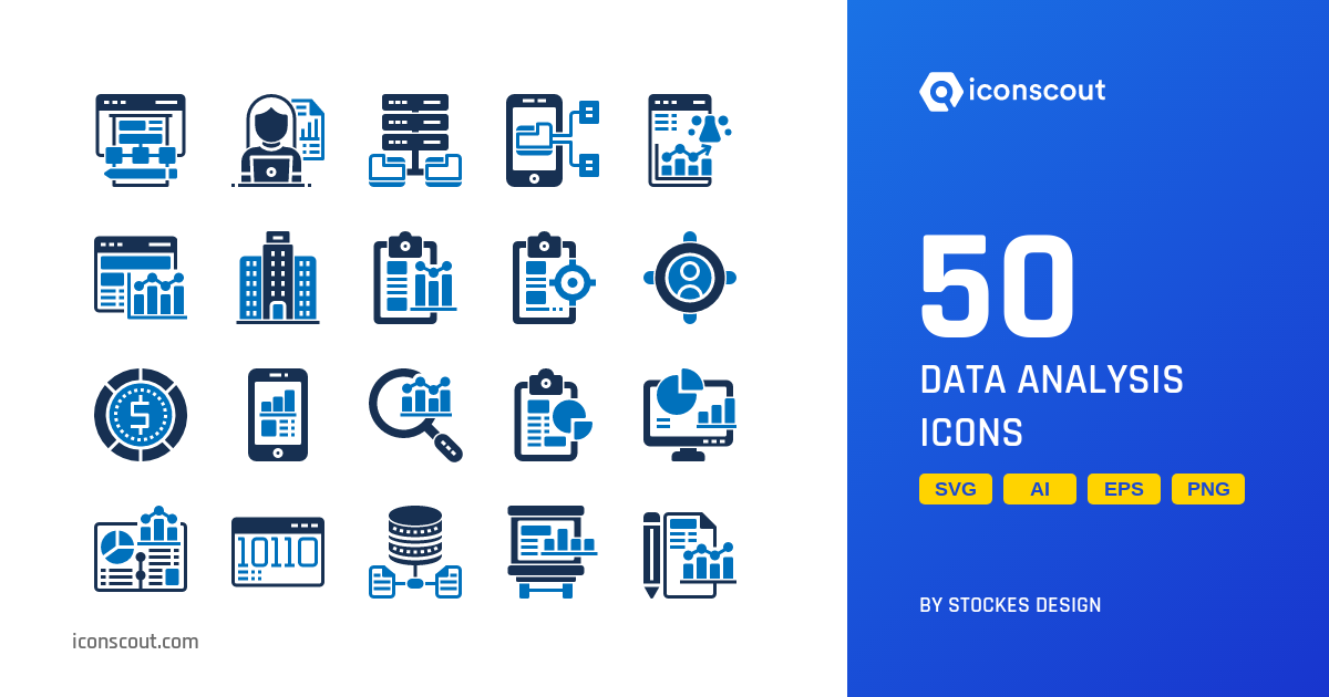 Data Analysis Icon Pack - 50 Free Download Business Icons | IconScout