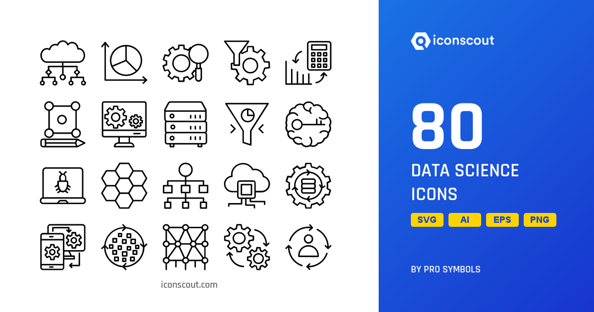 Download Data Science Icon pack Available in SVG, PNG & Icon fonts