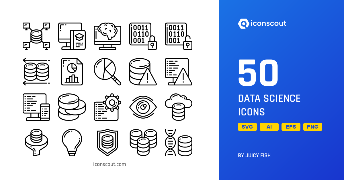 Download Data Science Icon pack Available in SVG, PNG & Icon Fonts