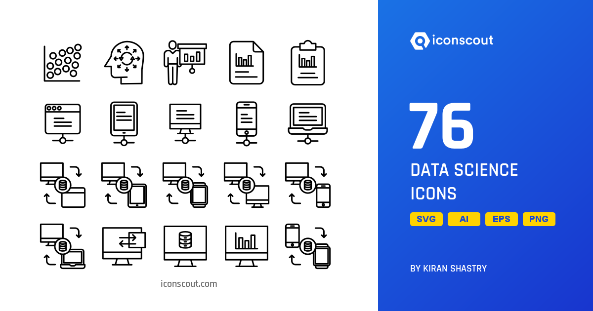 Data Science Icon Pack - 76 Free Download Seo & Web Icons | IconScout