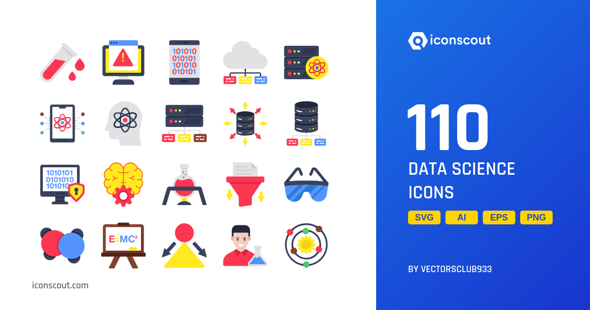 Data Science Icon Pack - 110 Free Download Science & Technology Icons ...