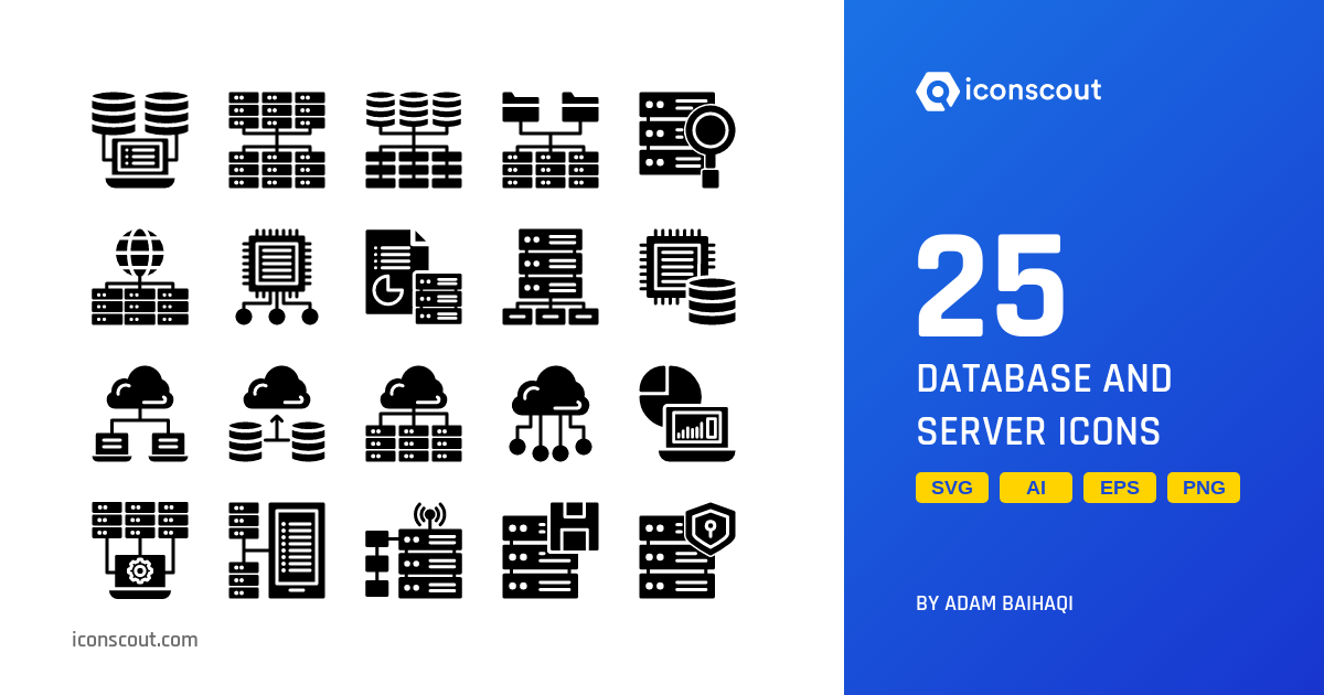 Download Database And Server Icon pack Available in SVG, PNG & Icon Fonts