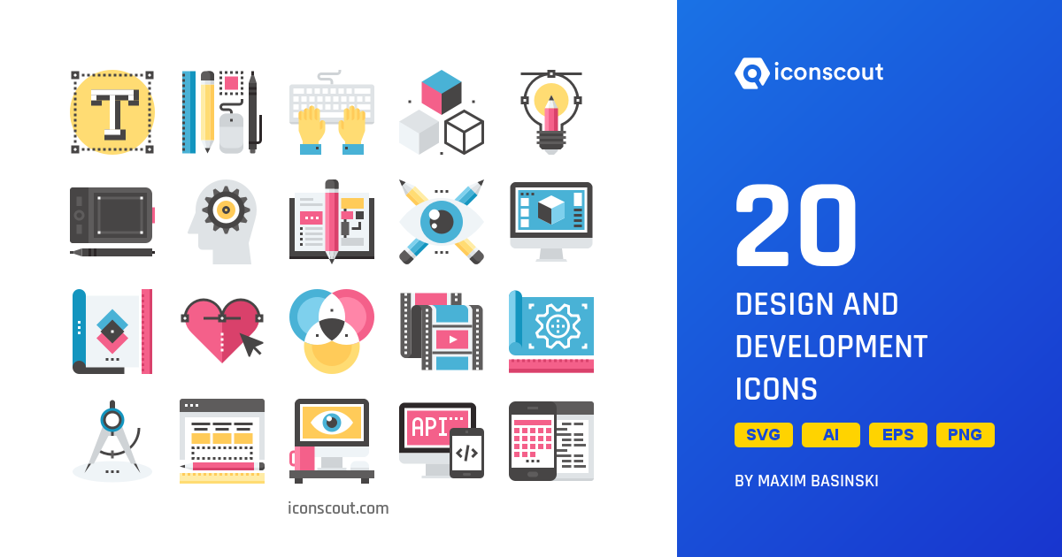 Design And Development Icon Pack - 20 Free Download Design ...