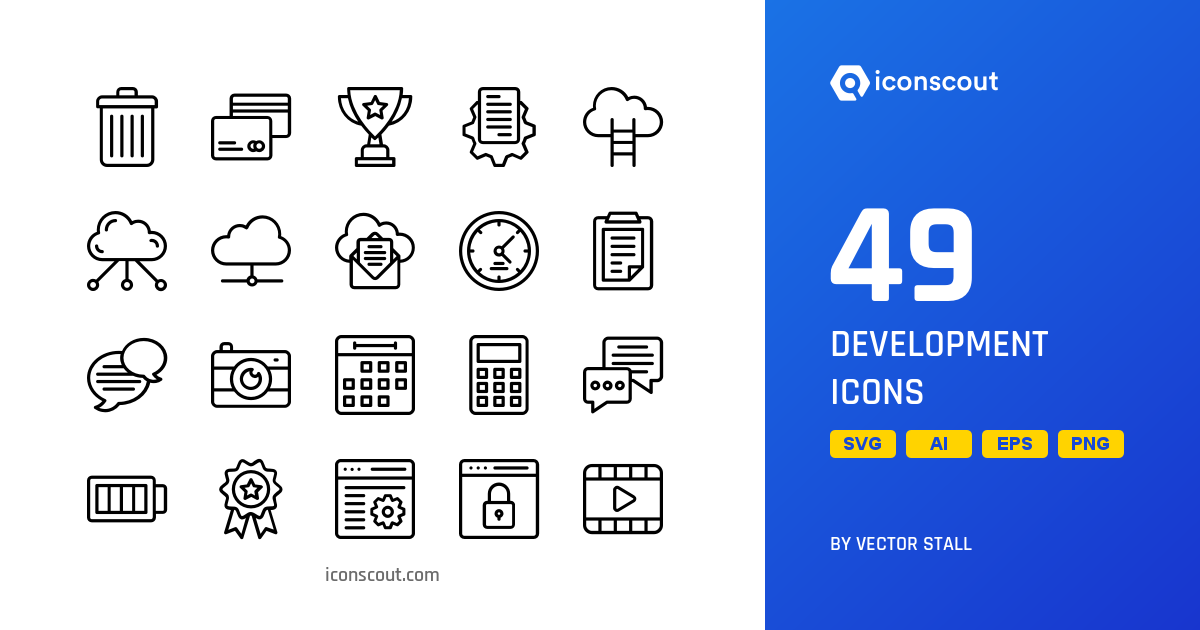Development Icon Pack - 49 Free Download Miscellaneous Icons | IconScout