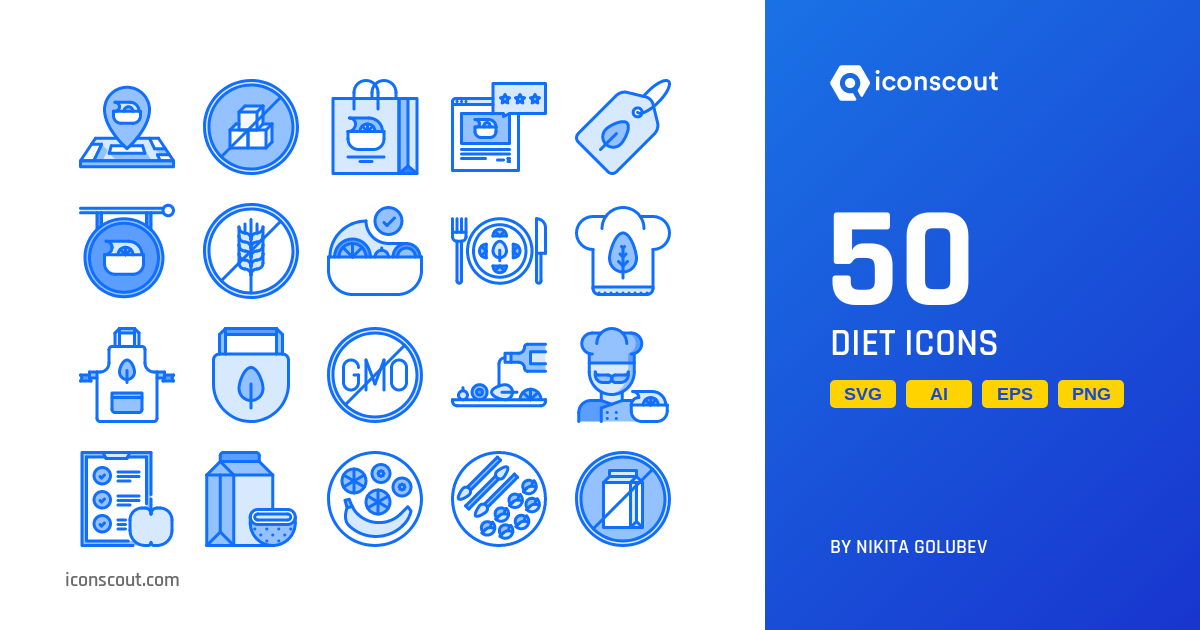 Diet Icon Pack - 50 Free Download Food & Drink Icons | IconScout