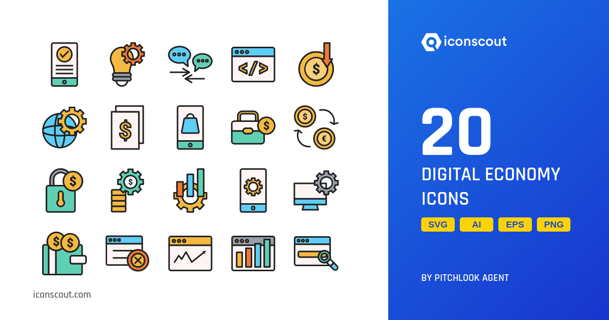 Digital Economy Icon Pack - 20 Free Download Business Icons | IconScout Digital Economy Icon Pack - 20 Free Download Business Icons | IconScout