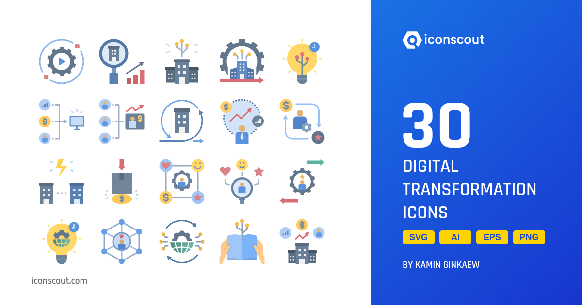 Digital Transformation Icon Pack - 30 Free Download Icons | IconScout