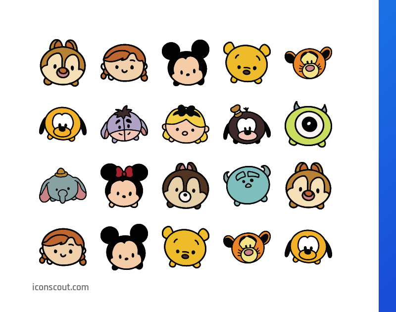 Disney Character Icon Pack - 14 Free Download People Icons | IconScout