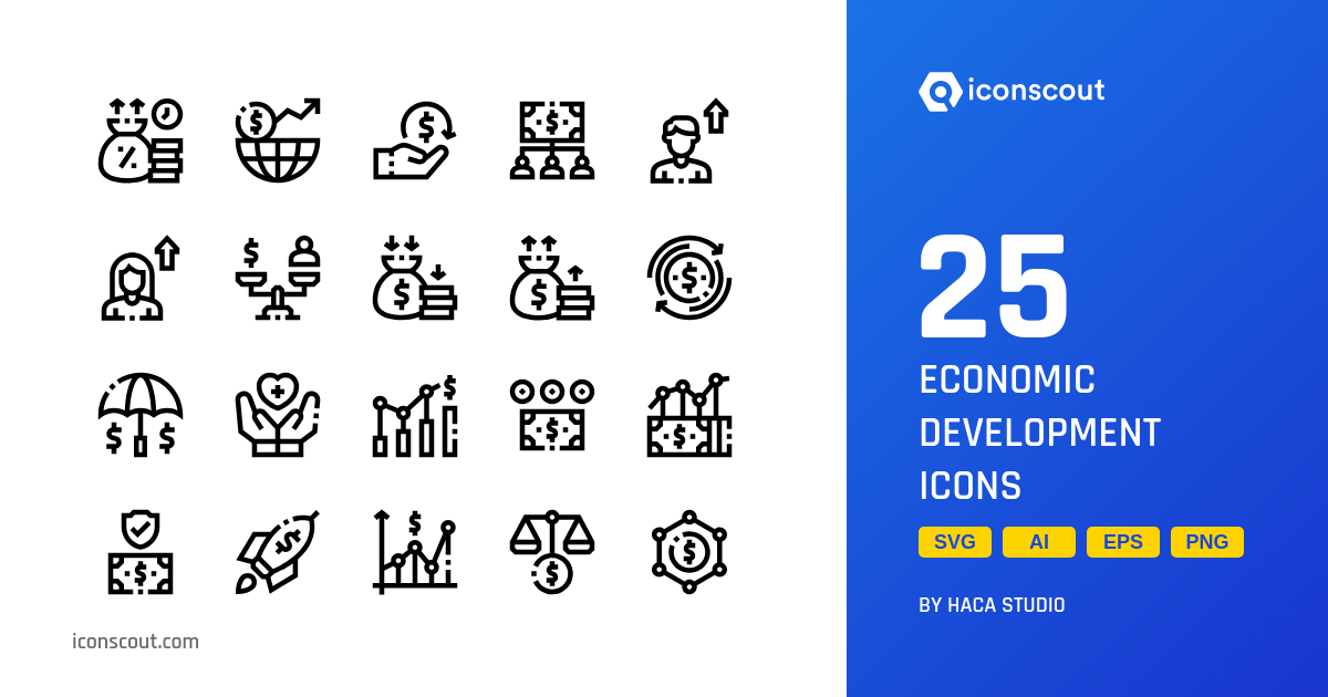 Economic Development Icon Pack - 25 Free Download Business Icons ...