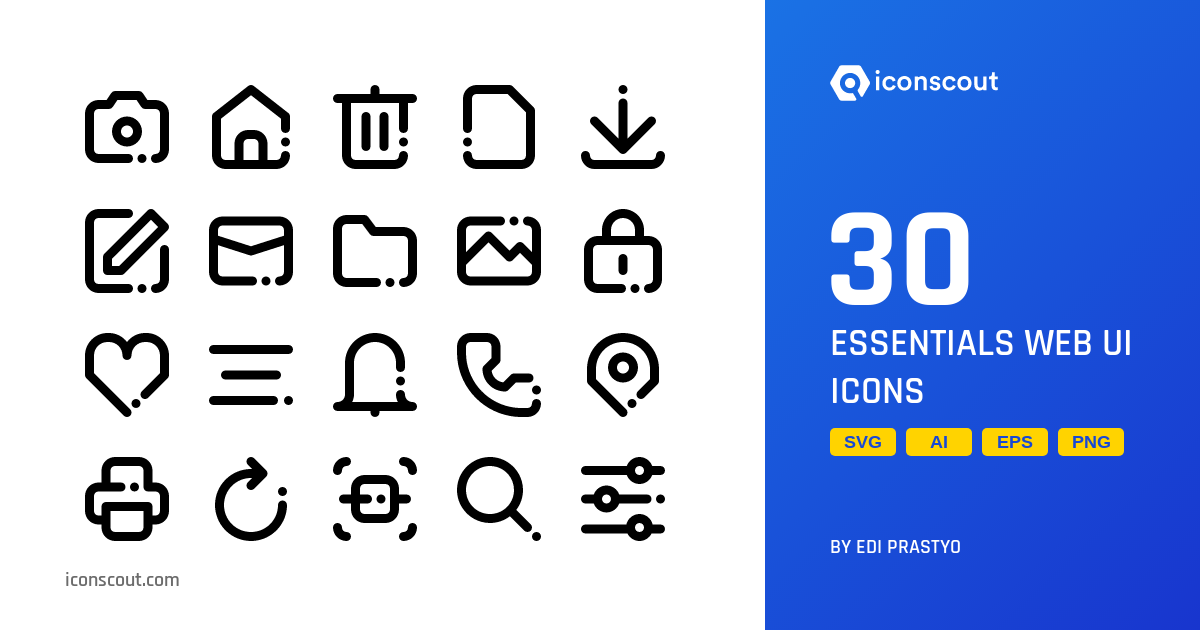 基本的なWeb UI Icon パック - 30 個 (ko) 無料ダウンロード (ユーザーインターフェース Icons) | IconScout