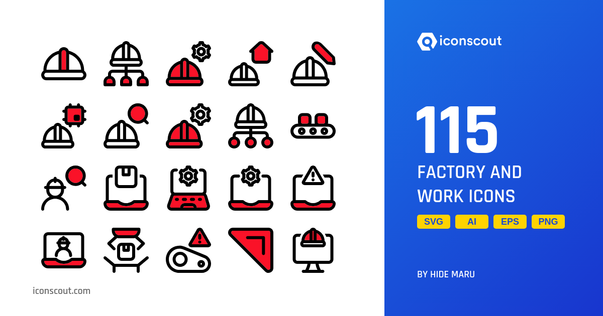 Factory And Work Icon Pack - 115 Free Download Industry Icons | IconScout