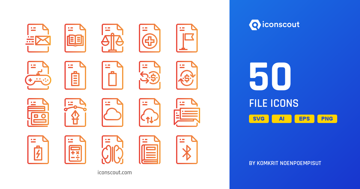 File Icon Pack - 50 Free Download Files & Folders Icons | IconScout