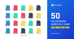 Download File Extension Names Vol 1 Icon Pack Available In SVG PNG