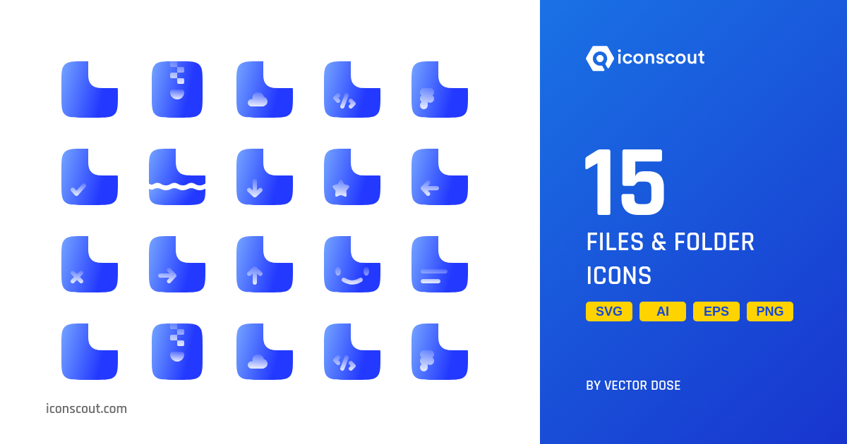 Files & Folder Icon Pack - 15 Free Download User Interface Icons ...