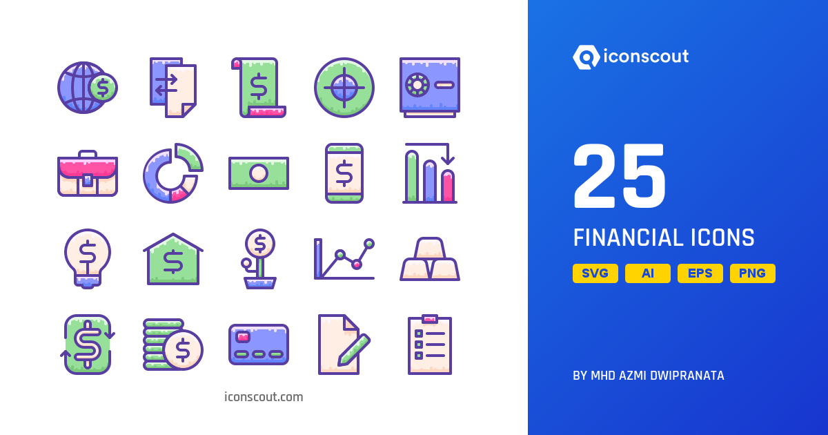 Financial Icon Pack - 25 Free Download Business Icons | IconScout