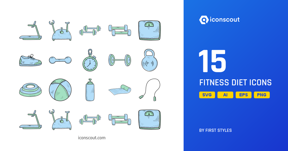 Download Fitness Diet Icon pack Available in SVG, PNG & Icon Fonts
